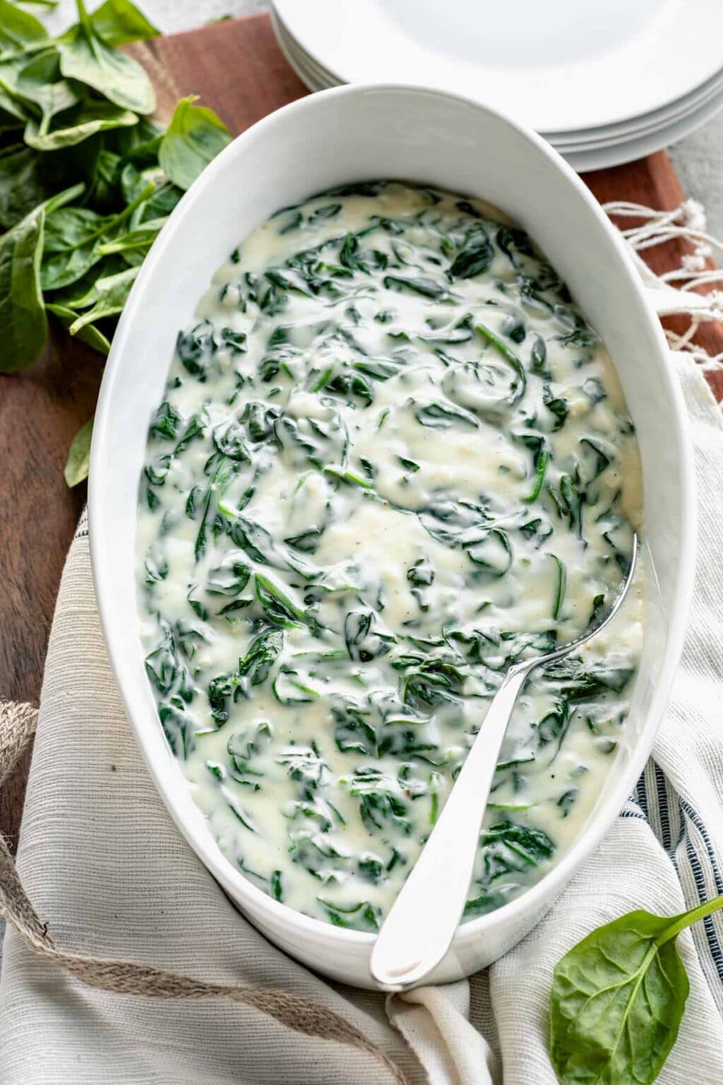 Creamed Spinach with Cheese - Healthy Seasonal Recipes