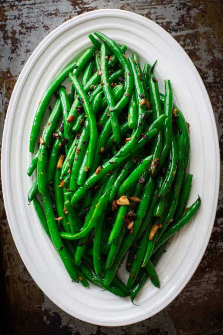 Green Beans with Fermented Black Beans - Healthy Seasonal Recipes