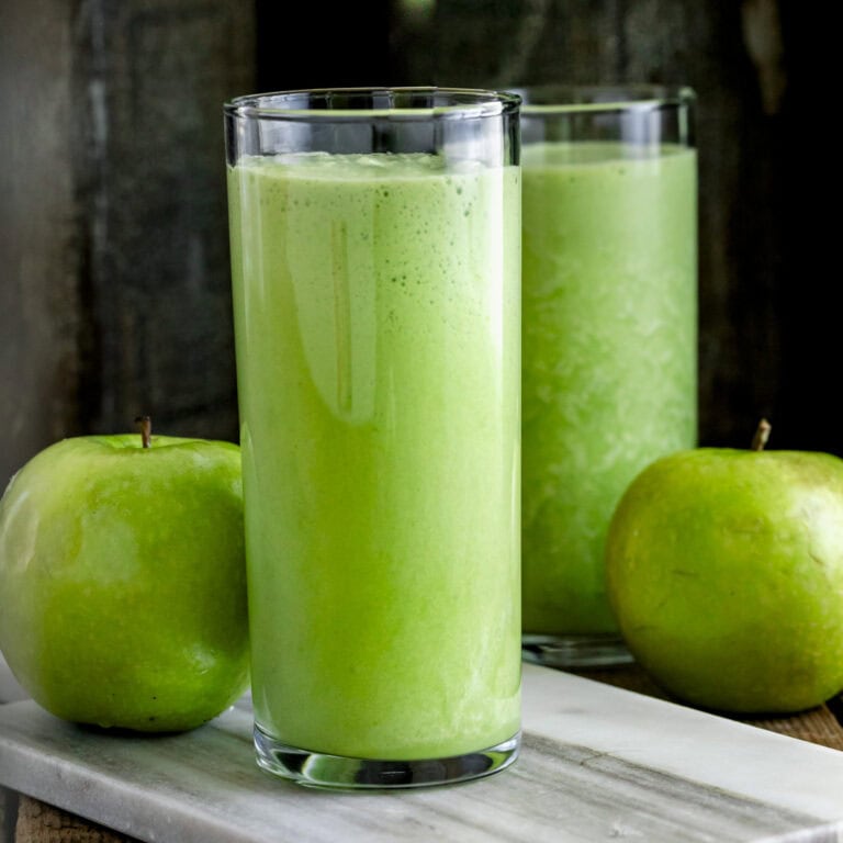 5 Minute Green Apple Smoothie - Healthy Seasonal Recipes