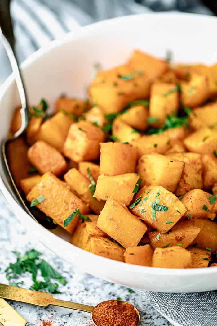 roasted butternut squash with smoked paprika and turmeric - Healthy ...