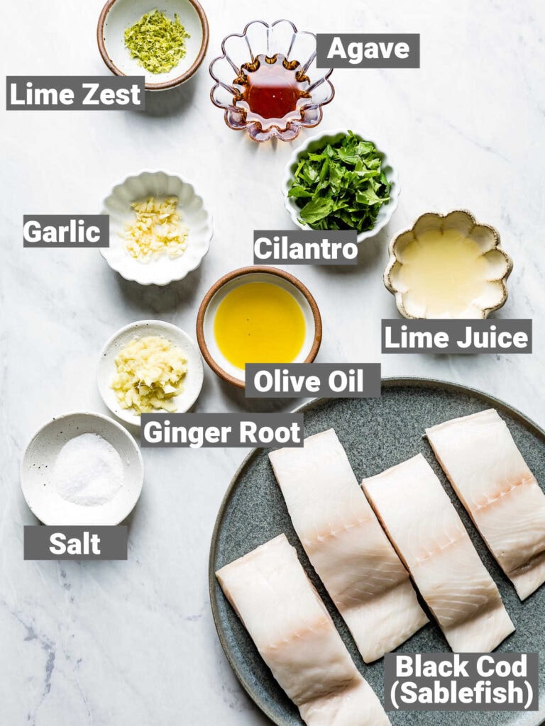 Ginger Lime Black Cod Fillet - Healthy Seasonal Recipes