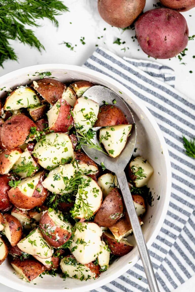 Steamed Red Potatoes with Herbs - Healthy Seasonal Recipes