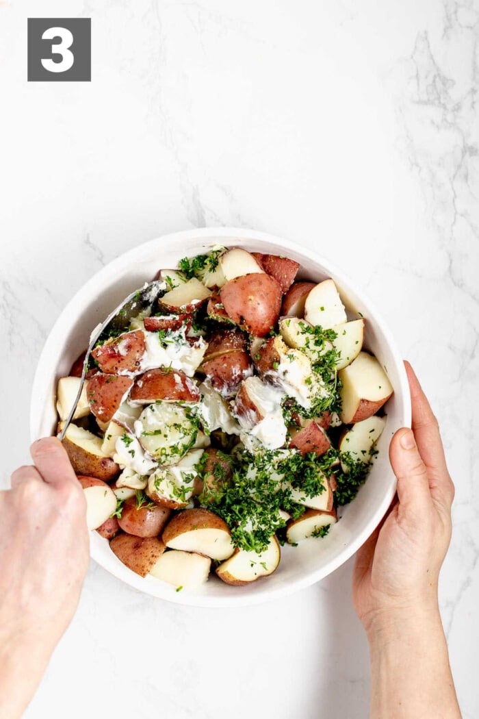 Steamed Red Potatoes with Herbs - Healthy Seasonal Recipes