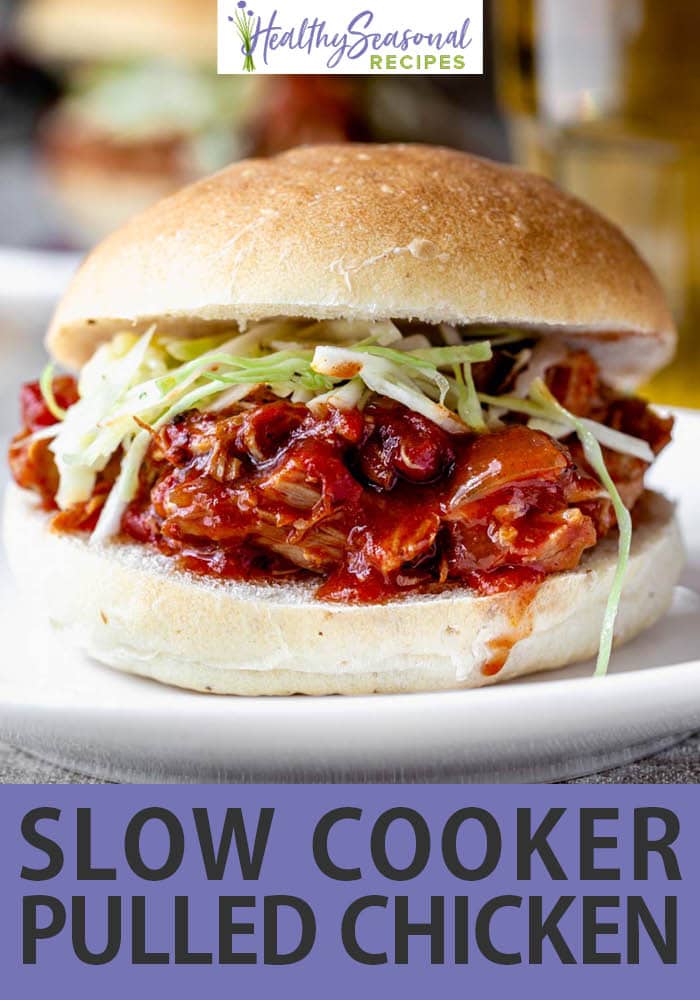 Slow Cooker Barbecue Pulled Chicken - Healthy Seasonal Recipes