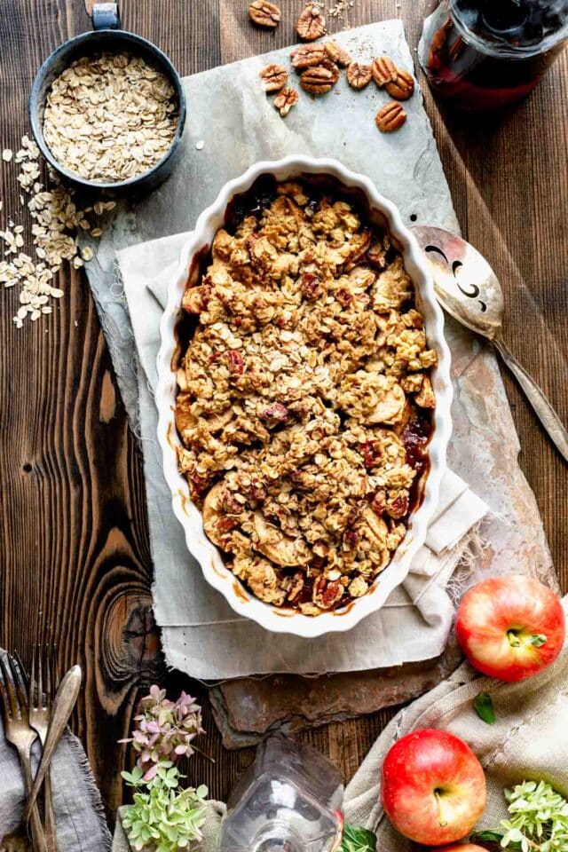 Maple-Sweetened Healthy Apple Crisp - Healthy Seasonal Recipes