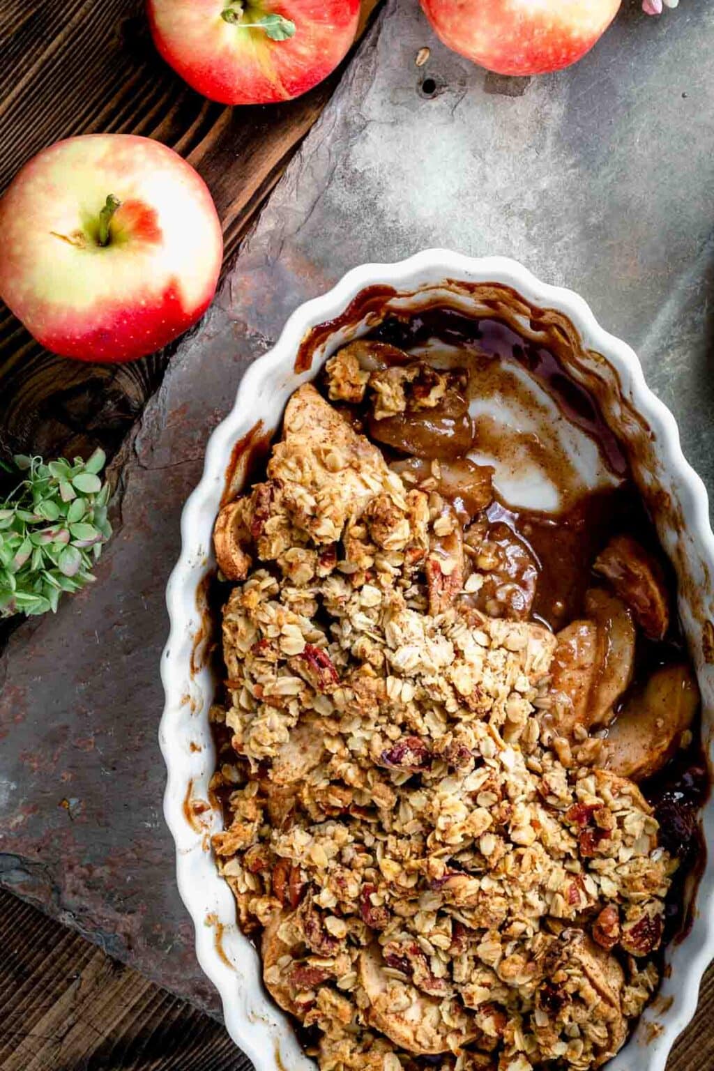 Maple-Sweetened Healthy Apple Crisp - Healthy Seasonal Recipes
