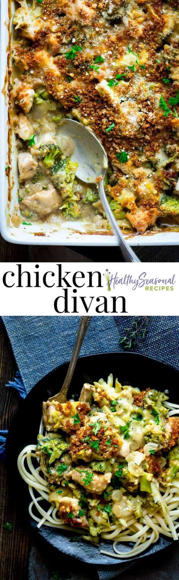 Healthy Chicken Divan - Classic Chicken & Broccoli Casserole - Healthy ...