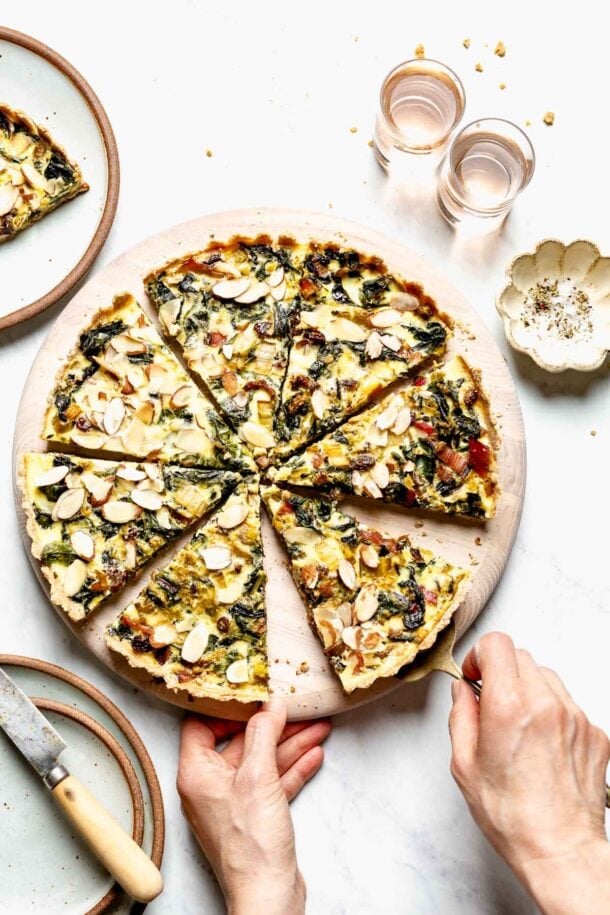Swiss Chard Goat Cheese Tart - Healthy Seasonal Recipes