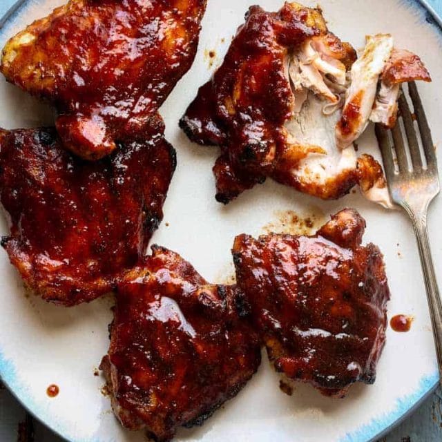 Maple Chipotle Barbecue Chicken Thighs - Healthy Seasonal Recipes