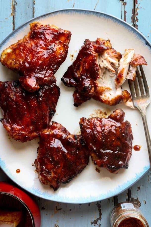 Maple Chipotle Barbecue Chicken Thighs - Healthy Seasonal Recipes