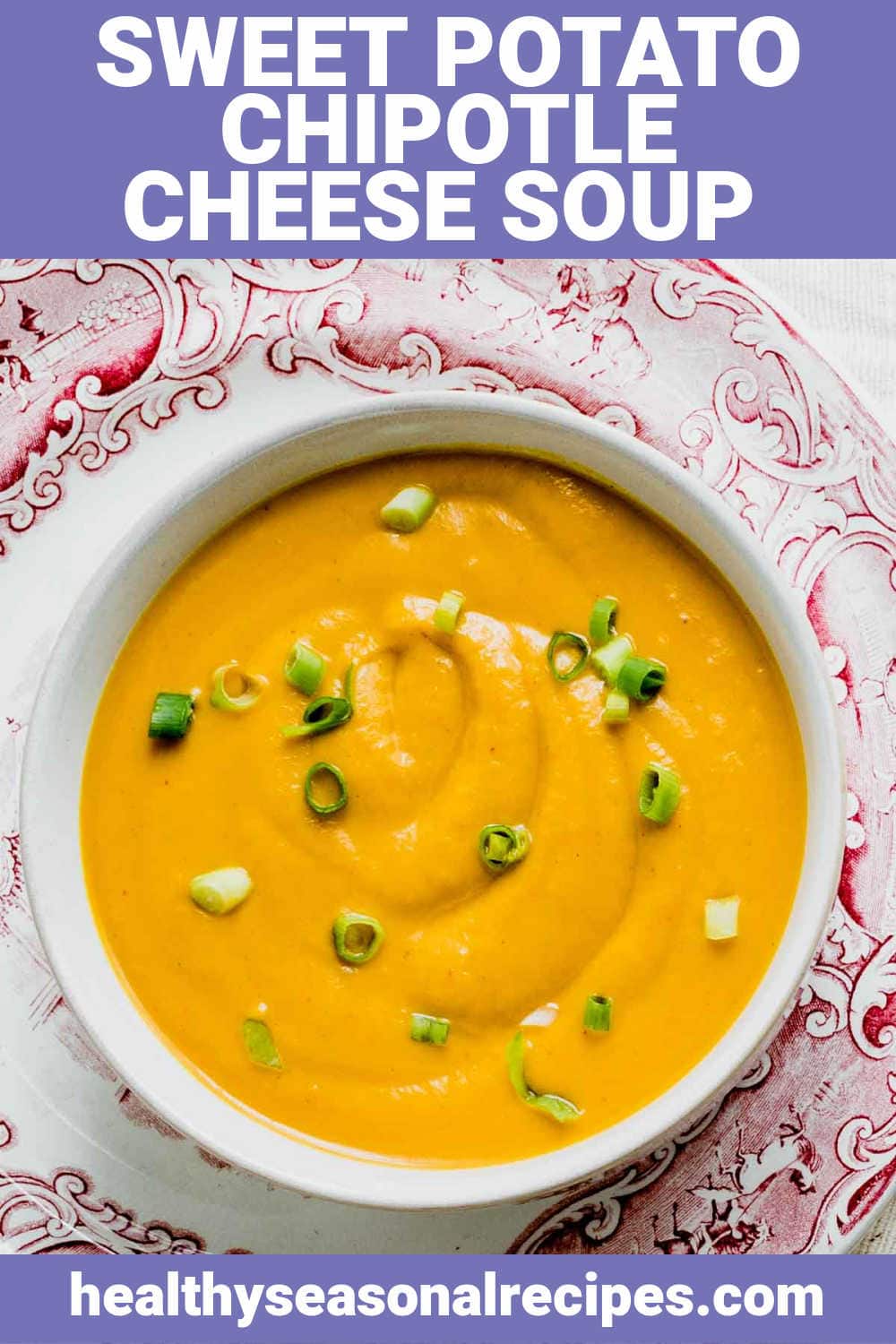 Cheddar Chipotle Sweet Potato Soup - Healthy Seasonal Recipes