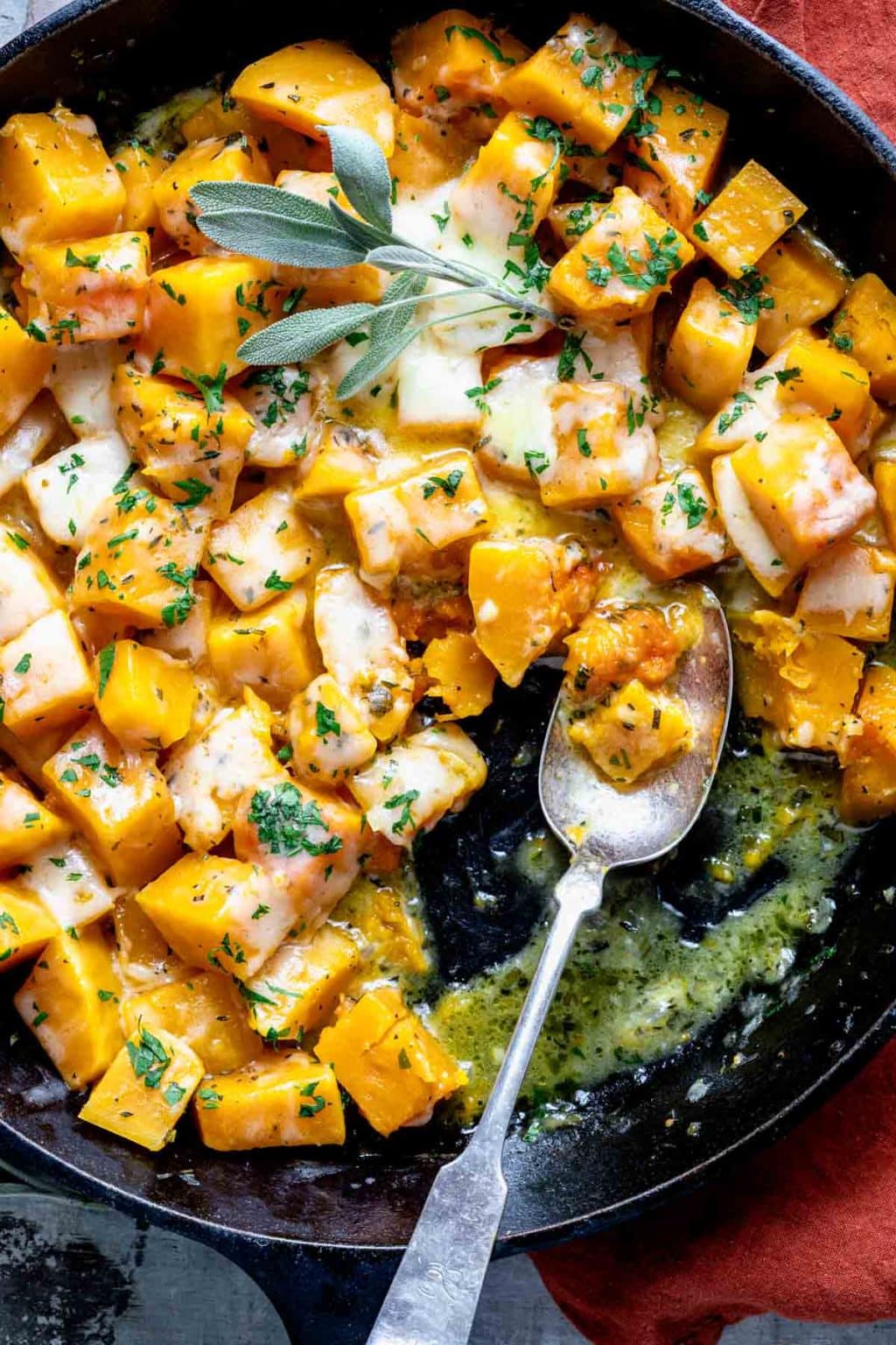 Easy Butternut Squash Recipe with Garlic and Herbs - Healthy Seasonal ...