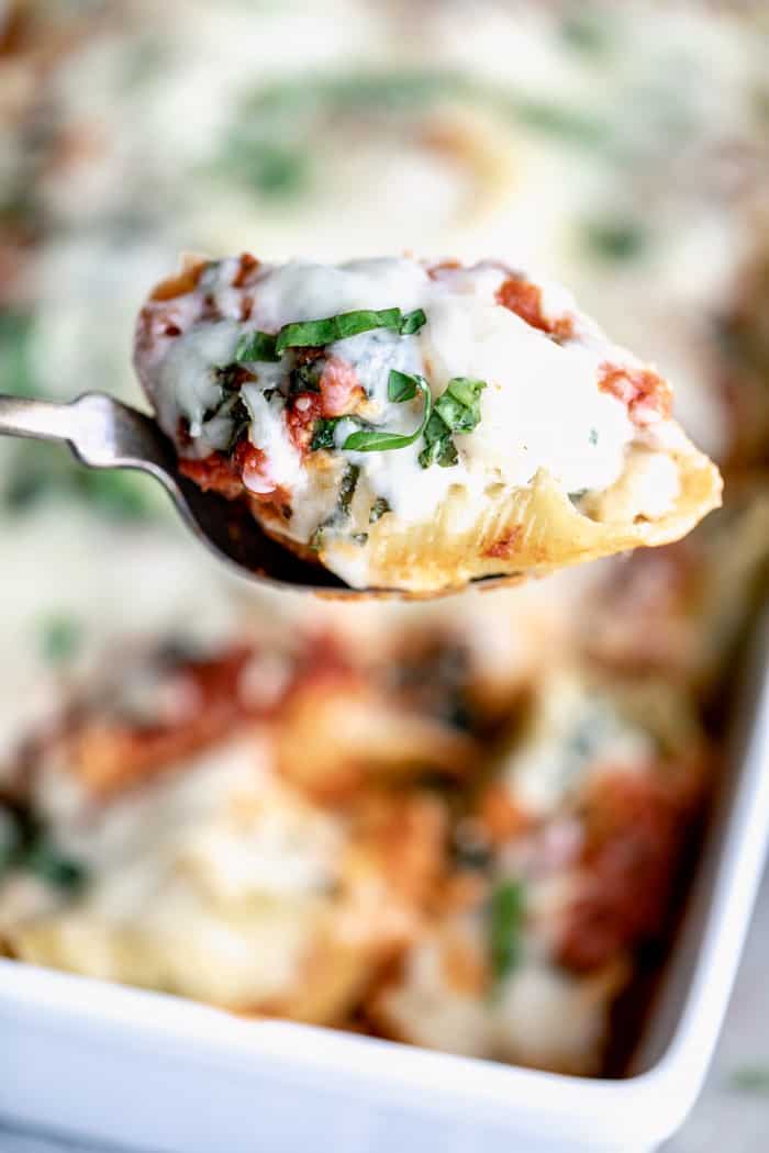 Stuffed Shells with Spinach - Healthy Seasonal Recipes