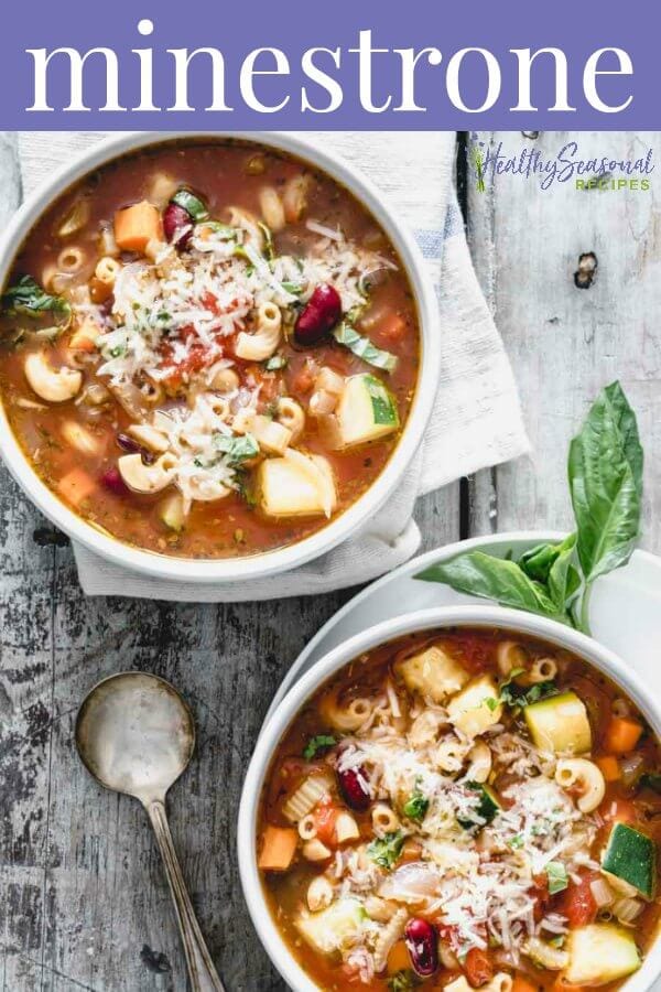 Homemade Minestrone Soup Recipe - Healthy Seasonal Recipes