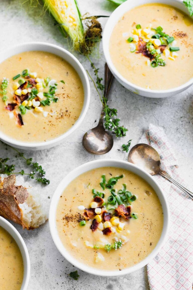 Hearty Corn Chowder Recipe From Scratch - Healthy Seasonal Recipes