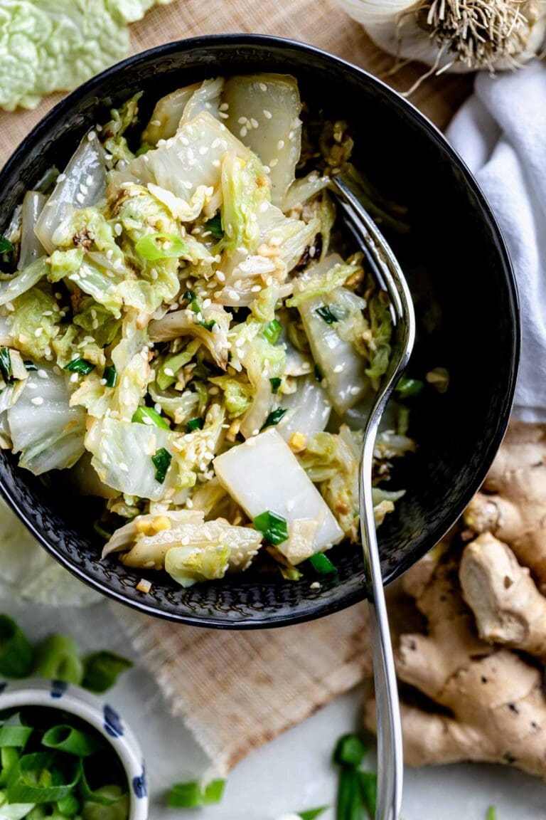 Simple Sautéed Napa Cabbage Recipe - Healthy Seasonal Recipes