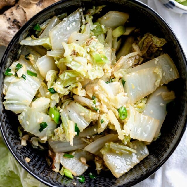 Simple Sautéed Napa Cabbage Recipe - Healthy Seasonal Recipes
