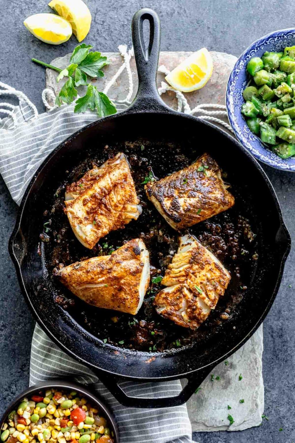 Blackened Cod (15 Minute Recipe) - Healthy Seasonal Recipes
