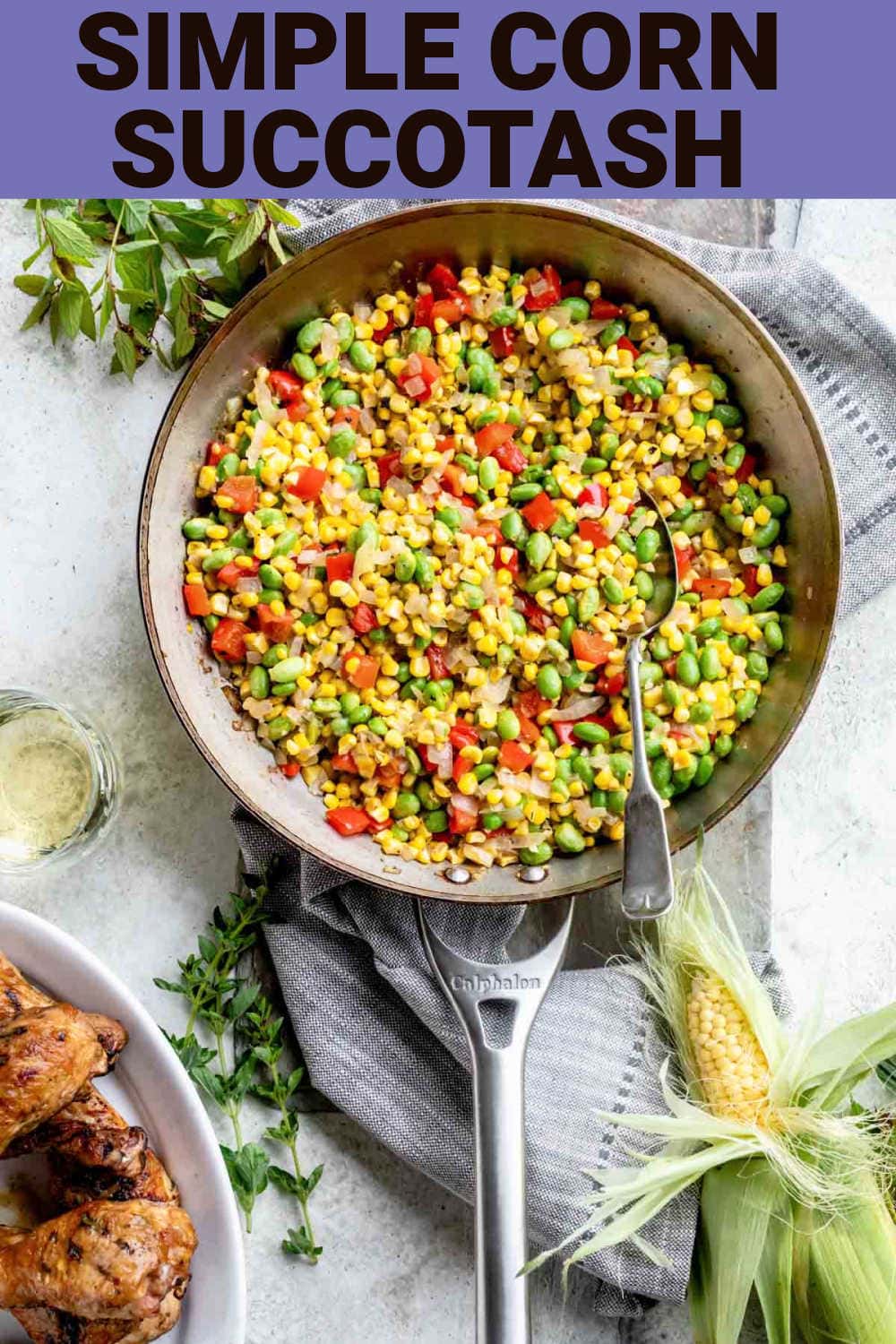 Simple Corn Succotash - Healthy Seasonal Recipes