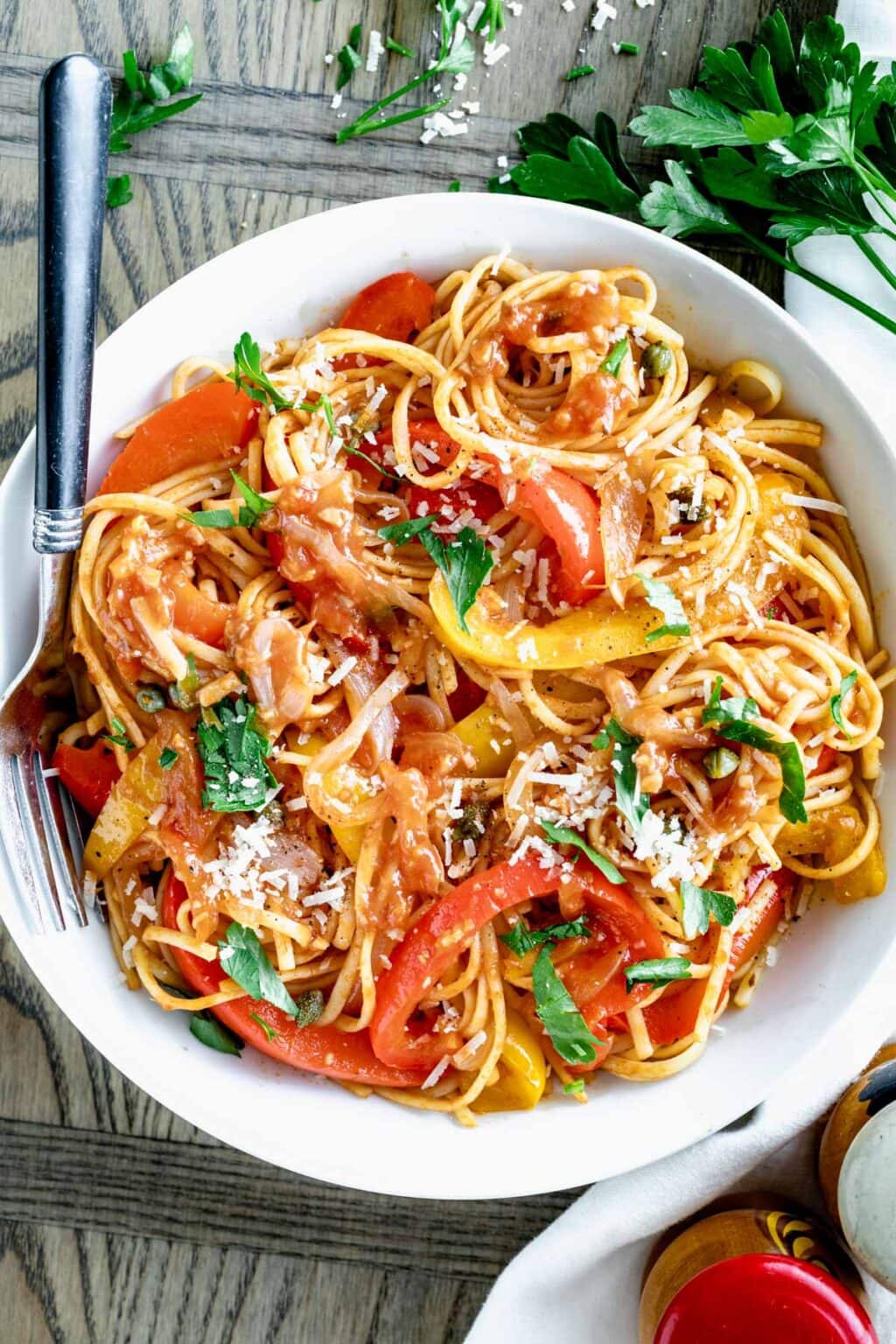 Easy Pasta Peperonata - Healthy Seasonal Recipes