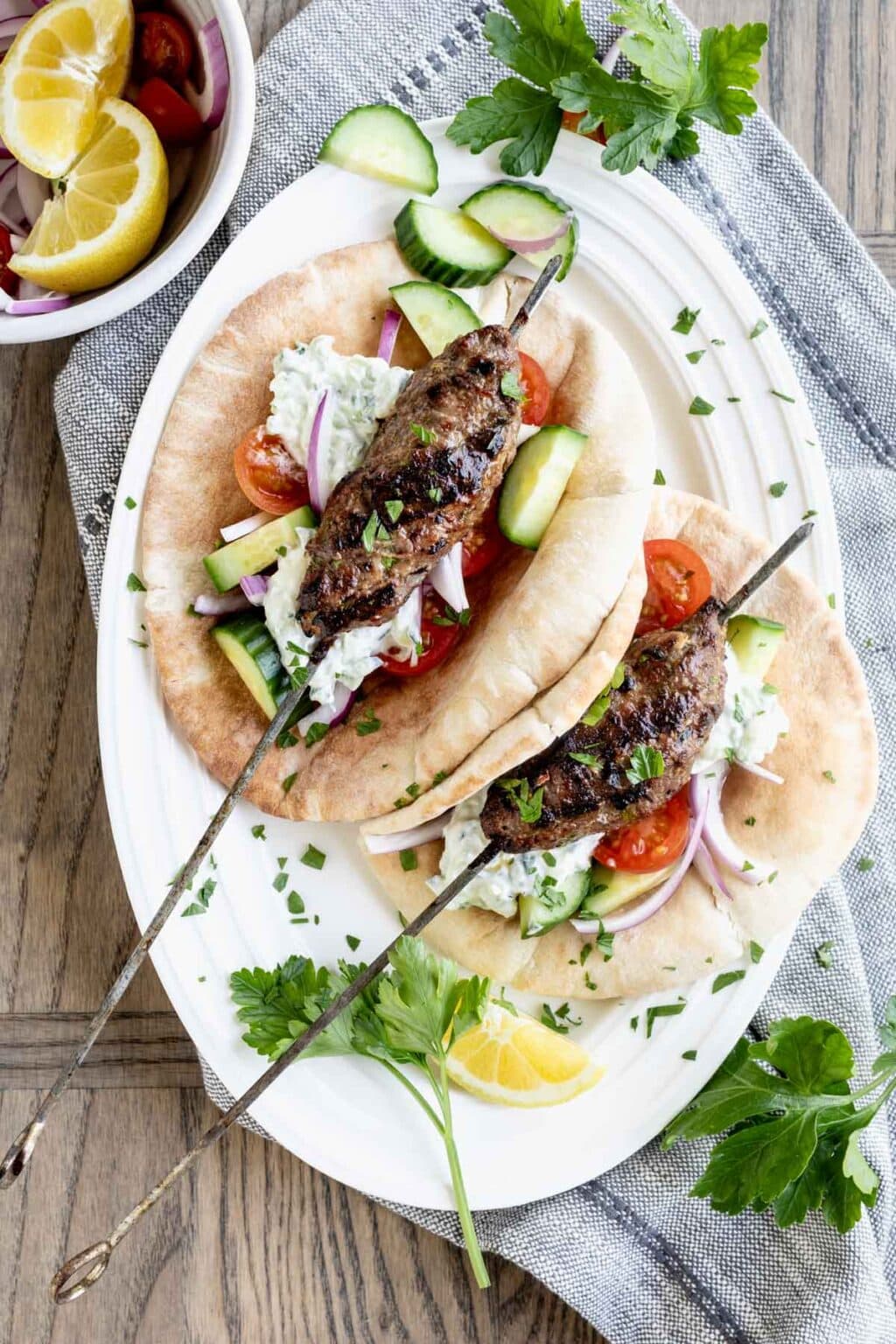 Grilled Ground Turkey Kofta Kebabs - Healthy Seasonal Recipes