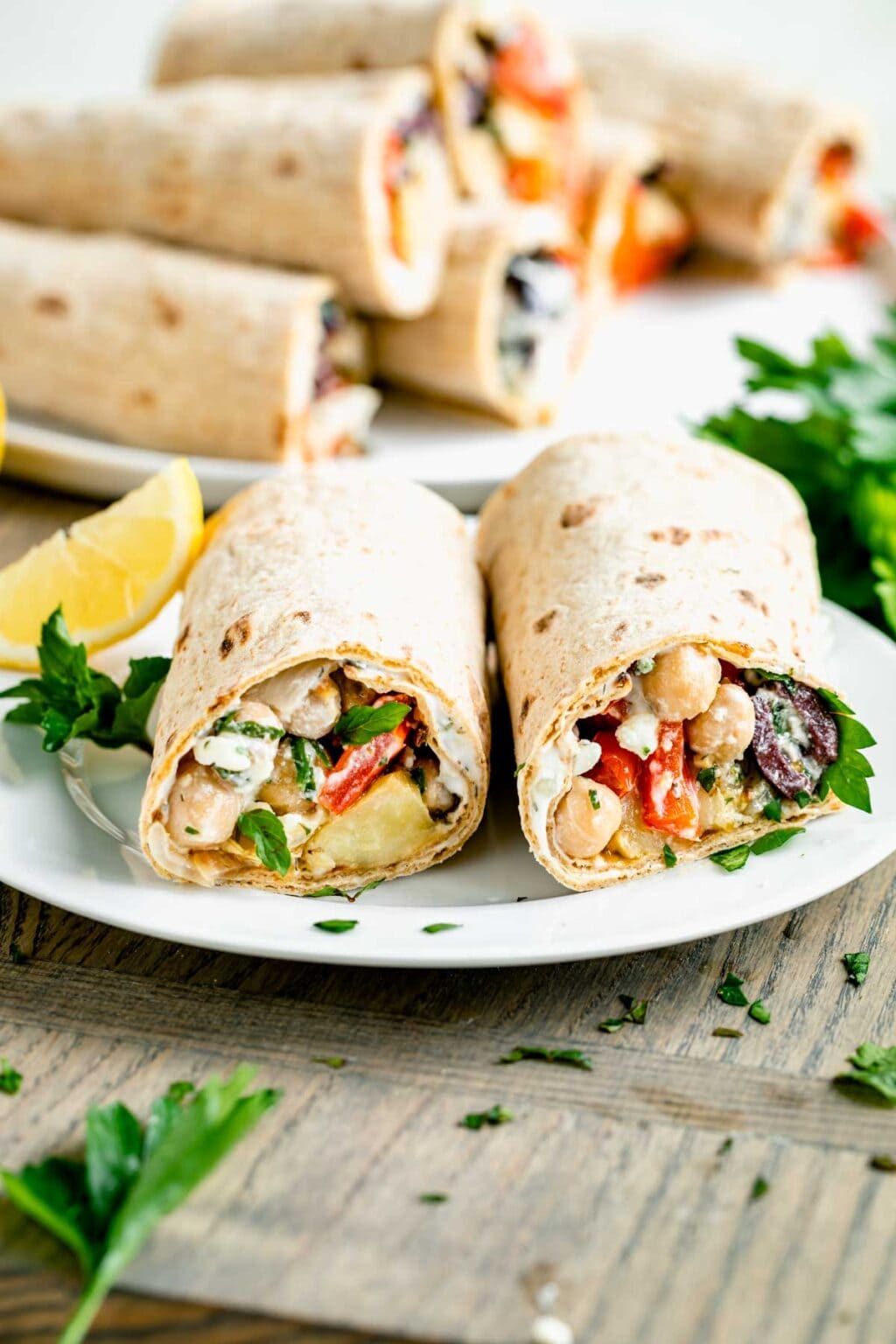 Mediterranean Lavash Wraps - Healthy Seasonal Recipes