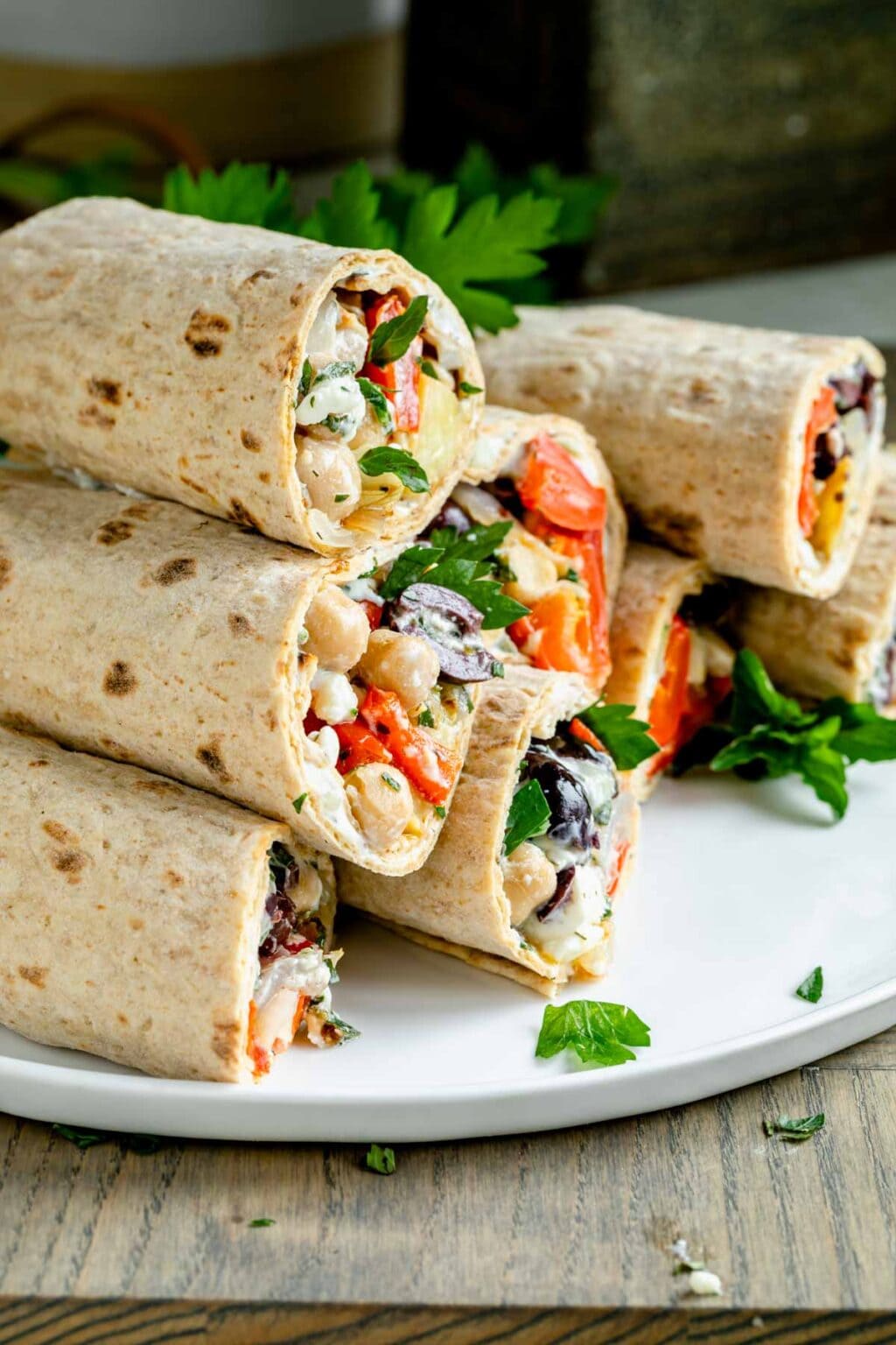Mediterranean Lavash Wraps - Healthy Seasonal Recipes
