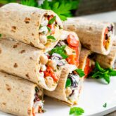 Mediterranean Lavash Wraps - Healthy Seasonal Recipes