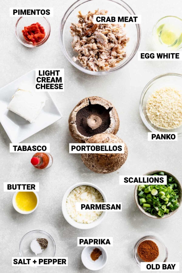 Crab Stuffed Portobello Mushrooms - Healthy Seasonal Recipes