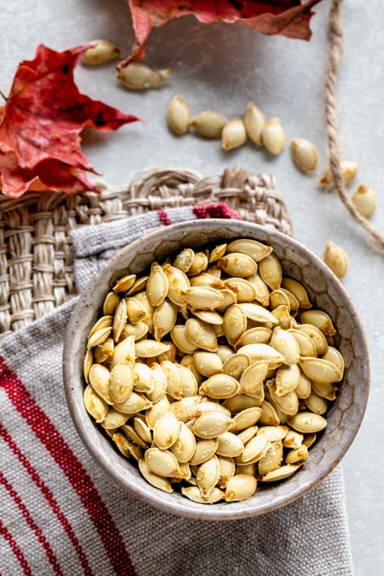 Crispy Baked Pumpkin Seeds - Healthy Seasonal Recipes