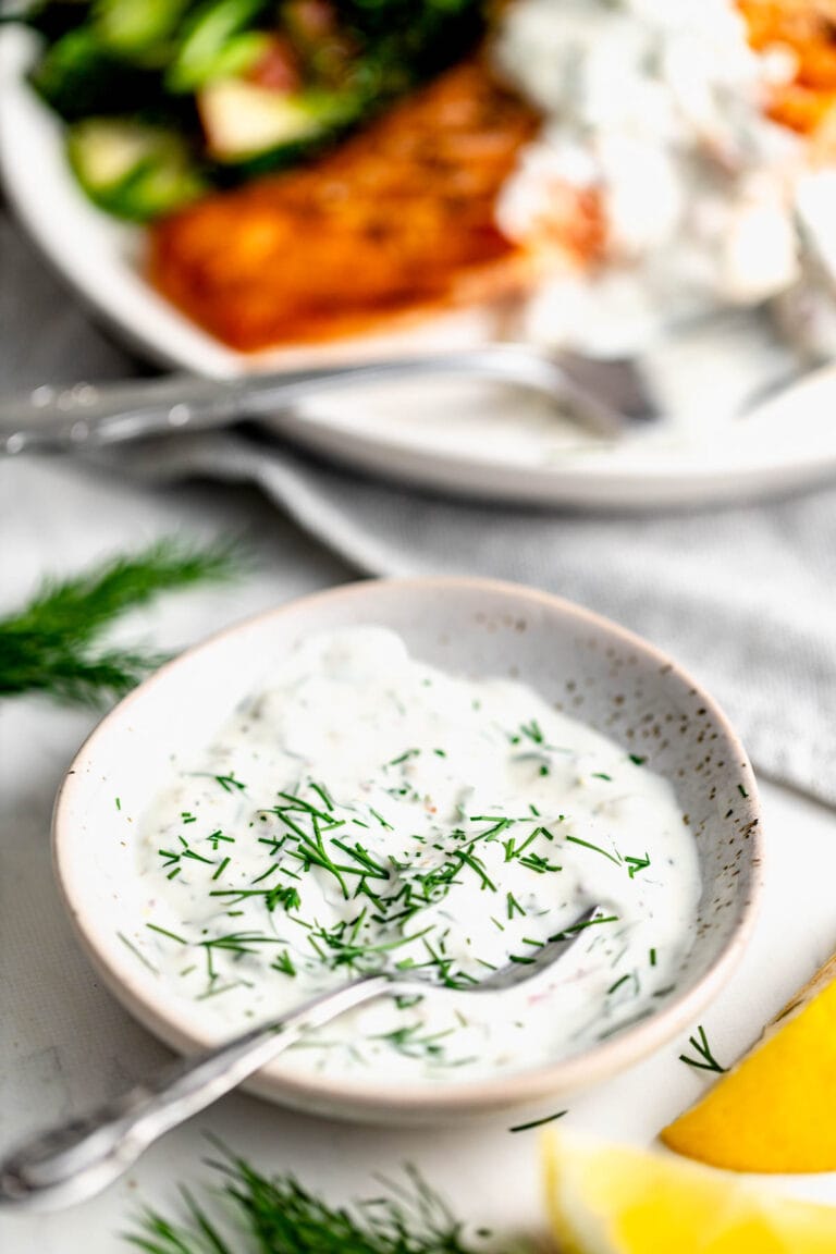 Creamy Dill Sauce for Salmon - Healthy Seasonal Recipes