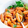 Garlic Butter Cooked Baby Carrots - Healthy Seasonal Recipes
