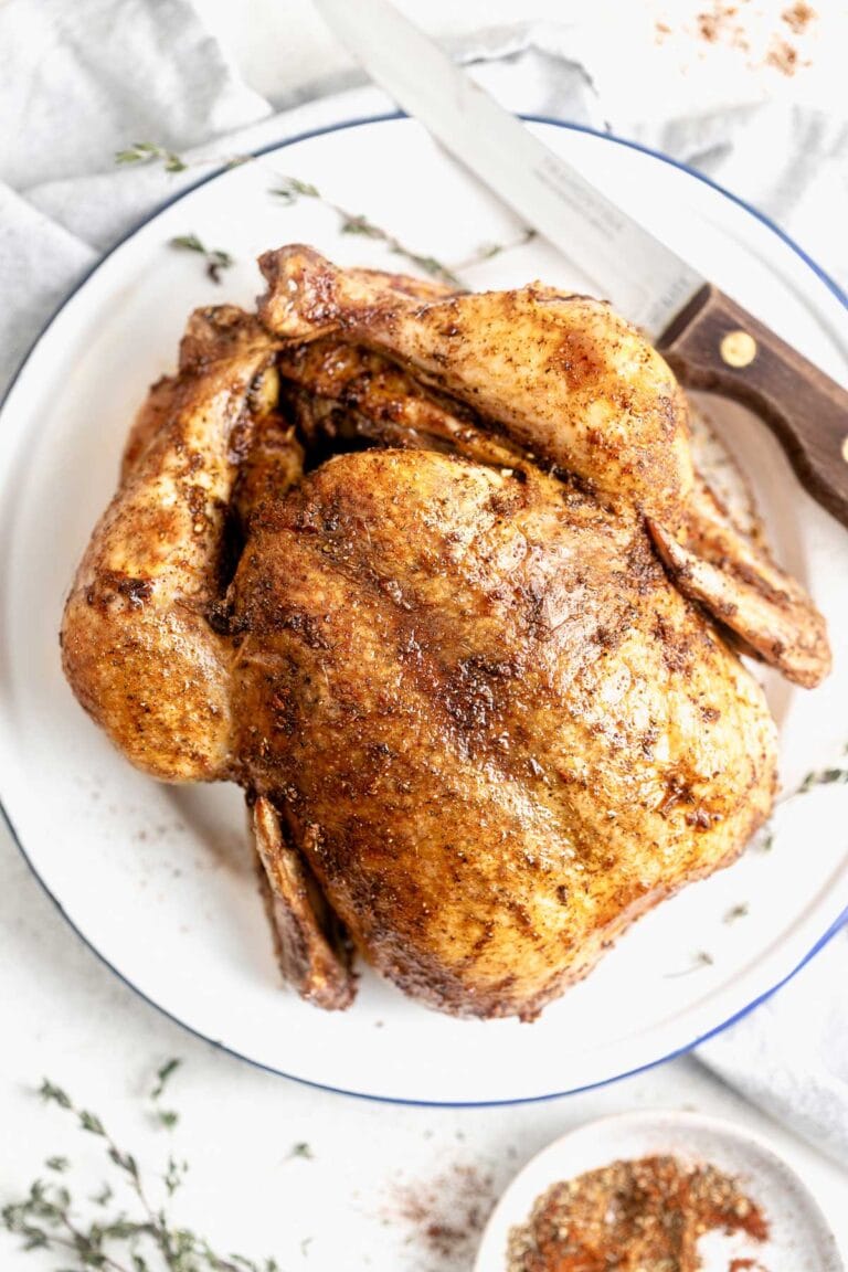 Dutch Oven Whole Roasted Chicken {Pot Roast Chicken}