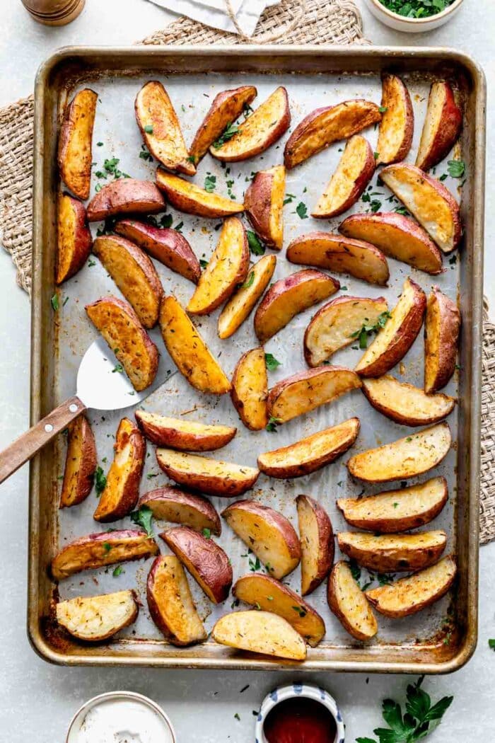 Oven Roasted Red Potato Wedges - Healthy Seasonal Recipes