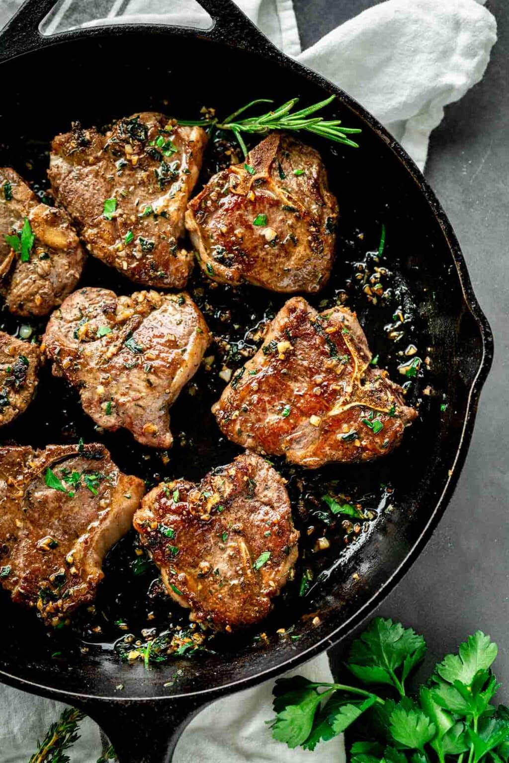 Pan Seared Lamb Loin Chops - Healthy Seasonal Recipes