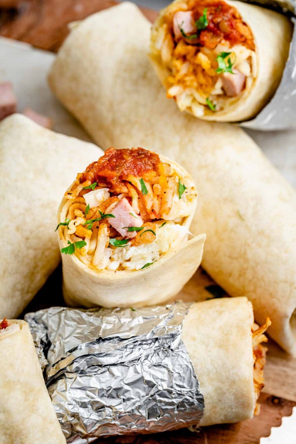 Ham Breakfast Burrito - Healthy Seasonal Recipes