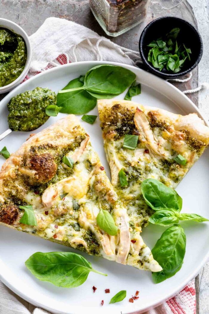 Chicken Pesto Pizza - Healthy Seasonal Recipes