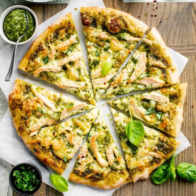 Chicken Pesto Pizza - Healthy Seasonal Recipes