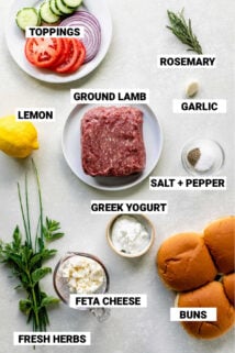 Garlic Herb Lamb Burgers - Healthy Seasonal Recipes