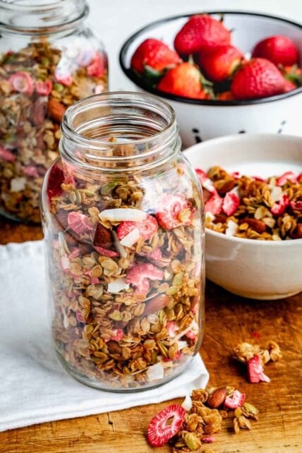 Healthy Homemade Strawberry Granola - Healthy Seasonal Recipes