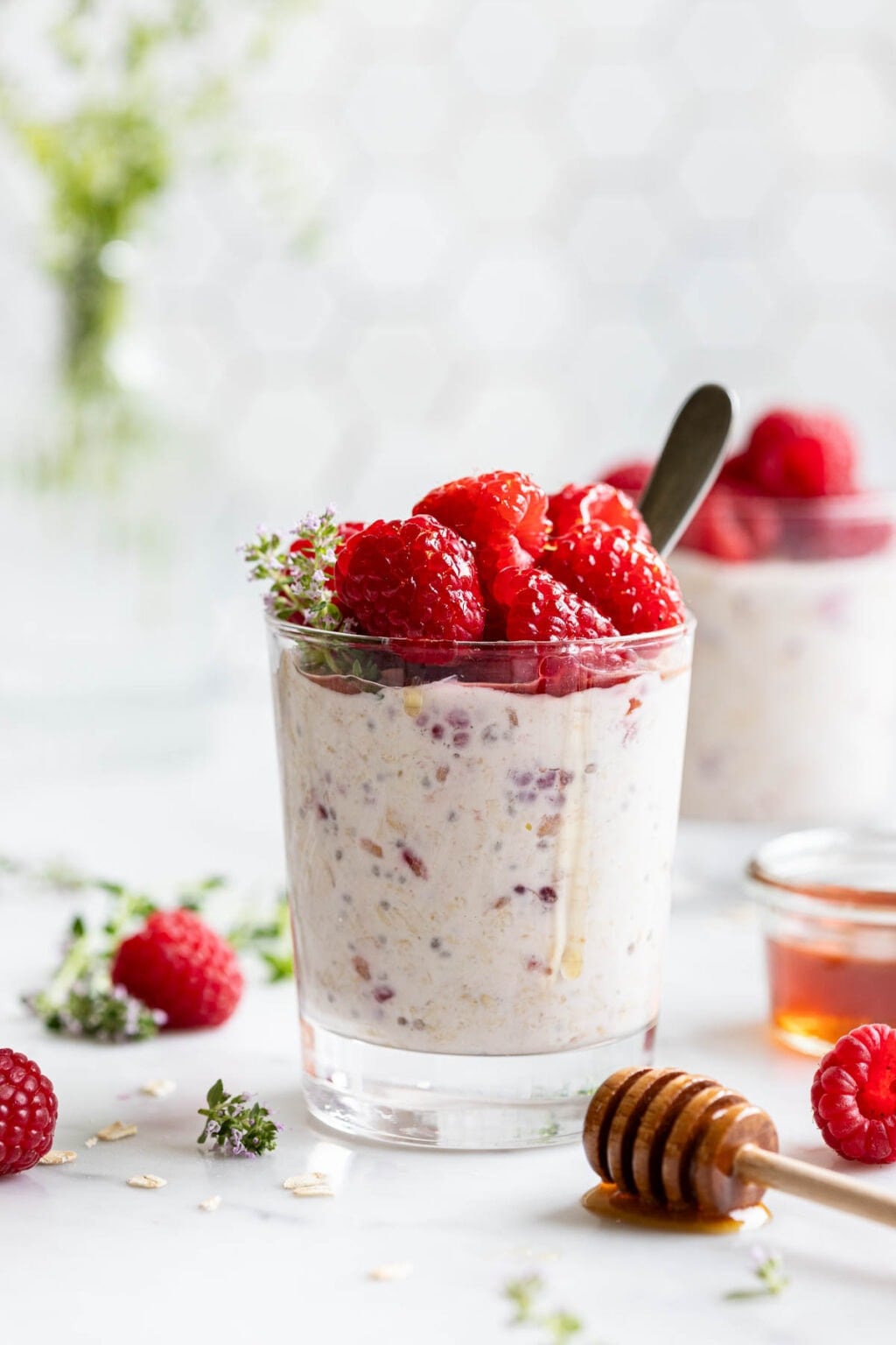 Raspberry Overnight Oats - Healthy Seasonal Recipes