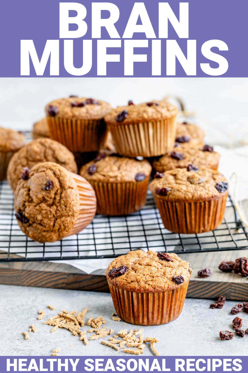 All Bran Muffins with Raisins - Healthy Seasonal Recipes