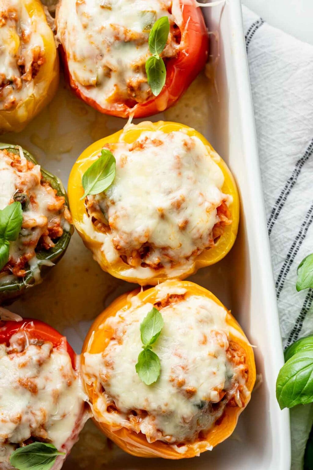 Ground Turkey Stuffed Peppers - Healthy Seasonal Recipes