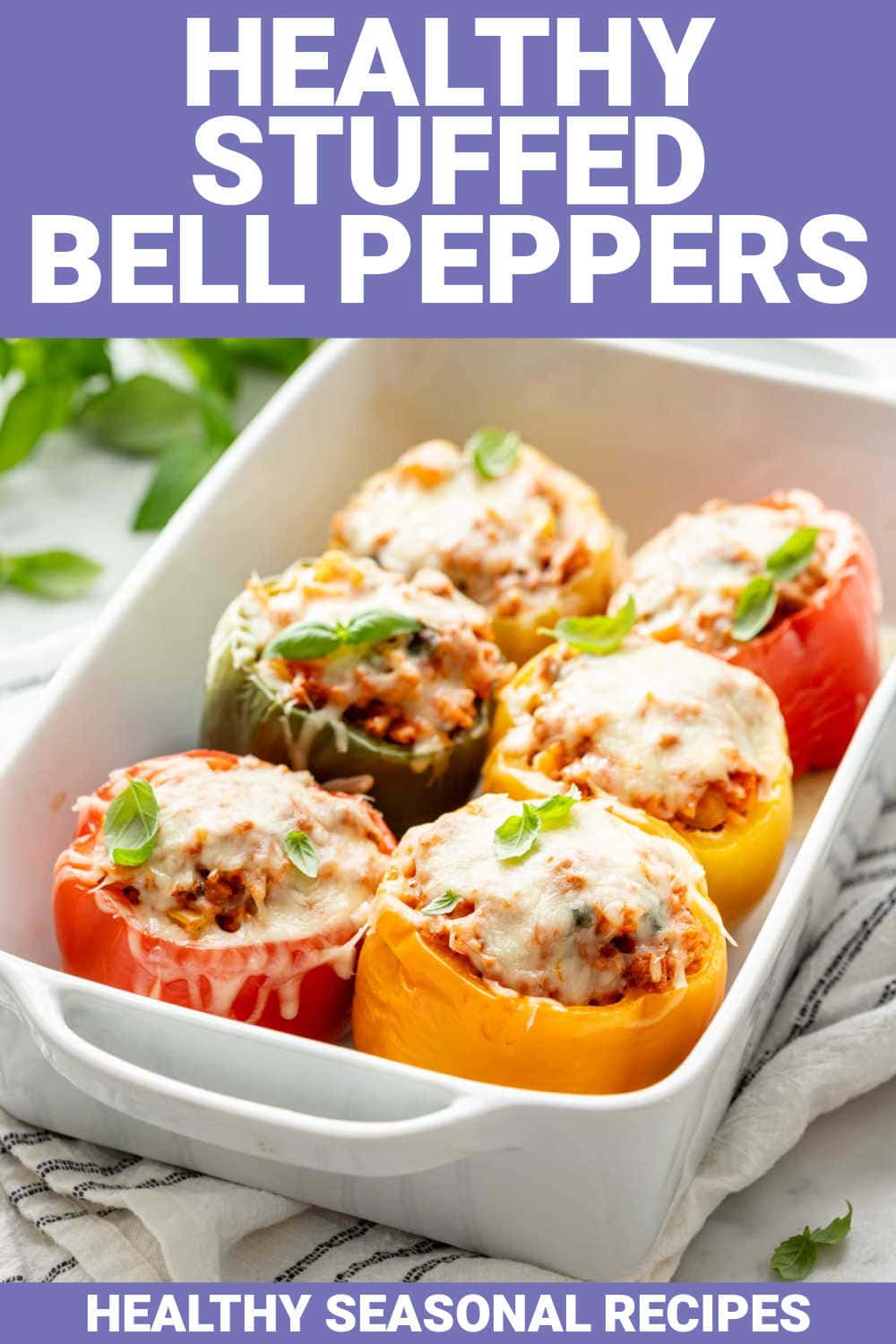 Ground Turkey Stuffed Peppers - Healthy Seasonal Recipes