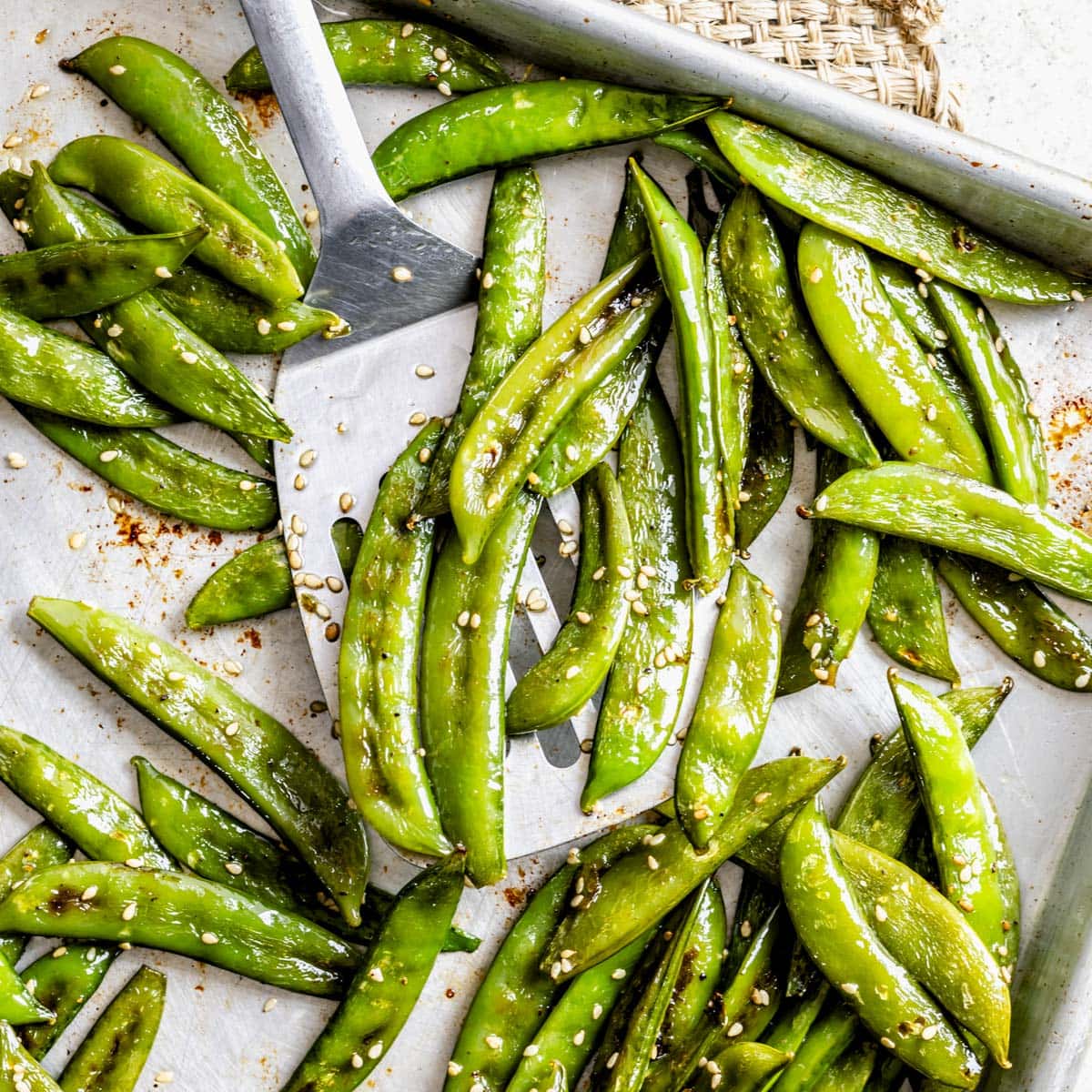 Easy Roasted Sugar Snap Peas