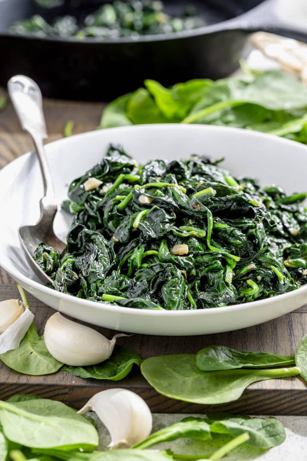 Easy Sautéed Spinach with Garlic - Healthy Seasonal Recipes