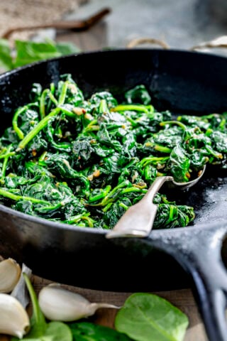 Easy Sautéed Spinach with Garlic - Healthy Seasonal Recipes