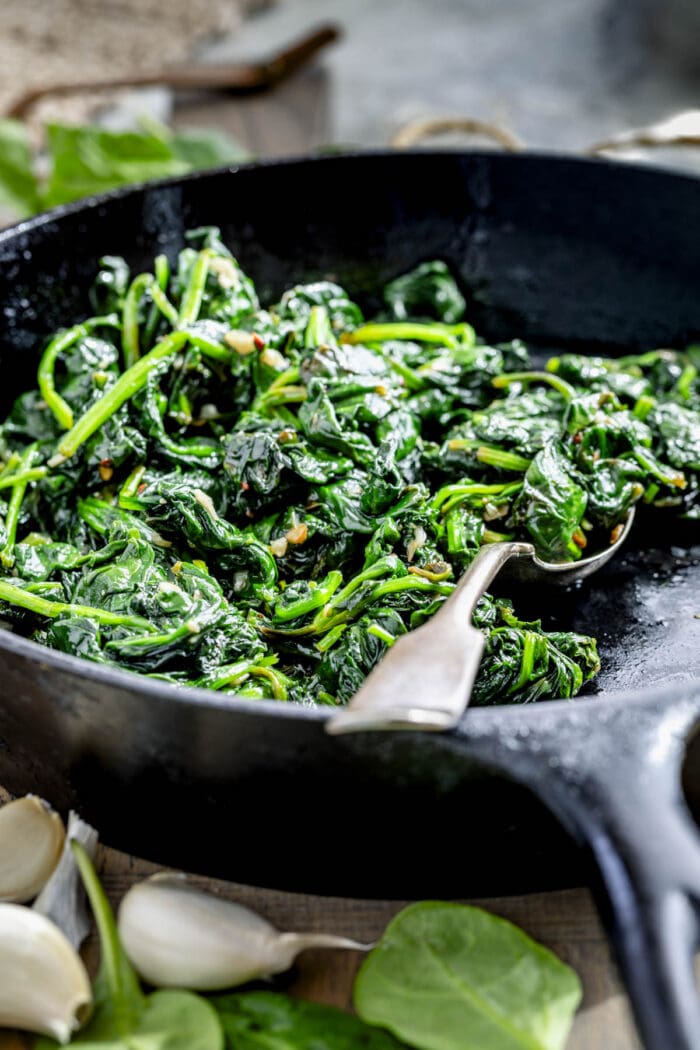 Easy Sautéed Spinach with Garlic - Healthy Seasonal Recipes