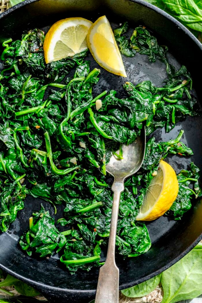 Easy Sautéed Spinach with Garlic - Healthy Seasonal Recipes