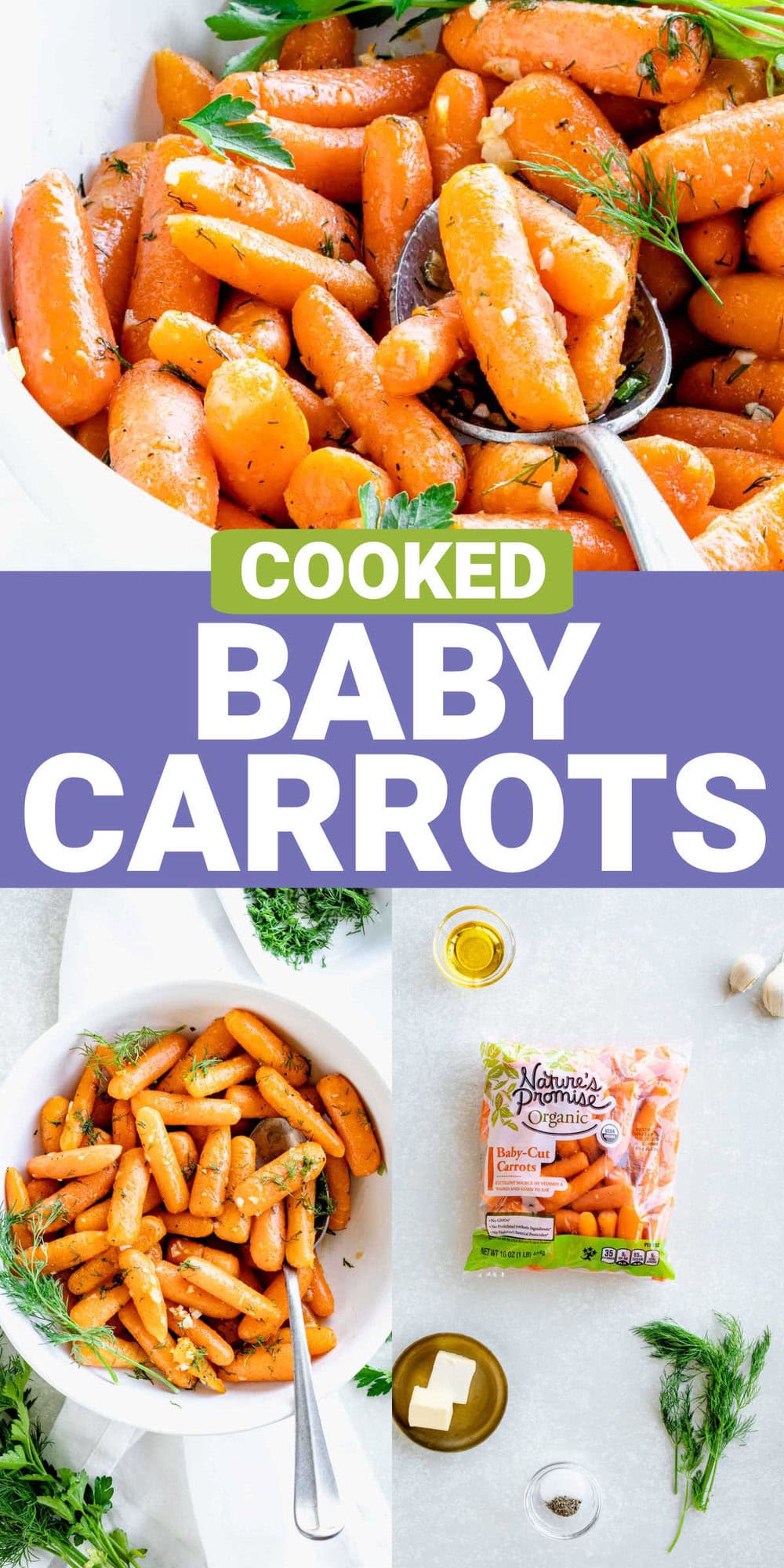 Garlic Butter Cooked Baby Carrots - Healthy Seasonal Recipes